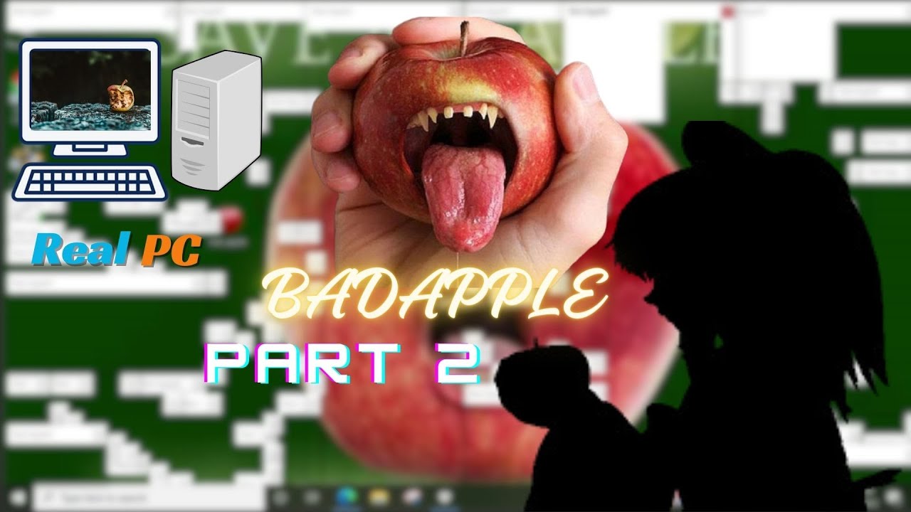 BadApple Part 2 but its on Real PC - YouTube