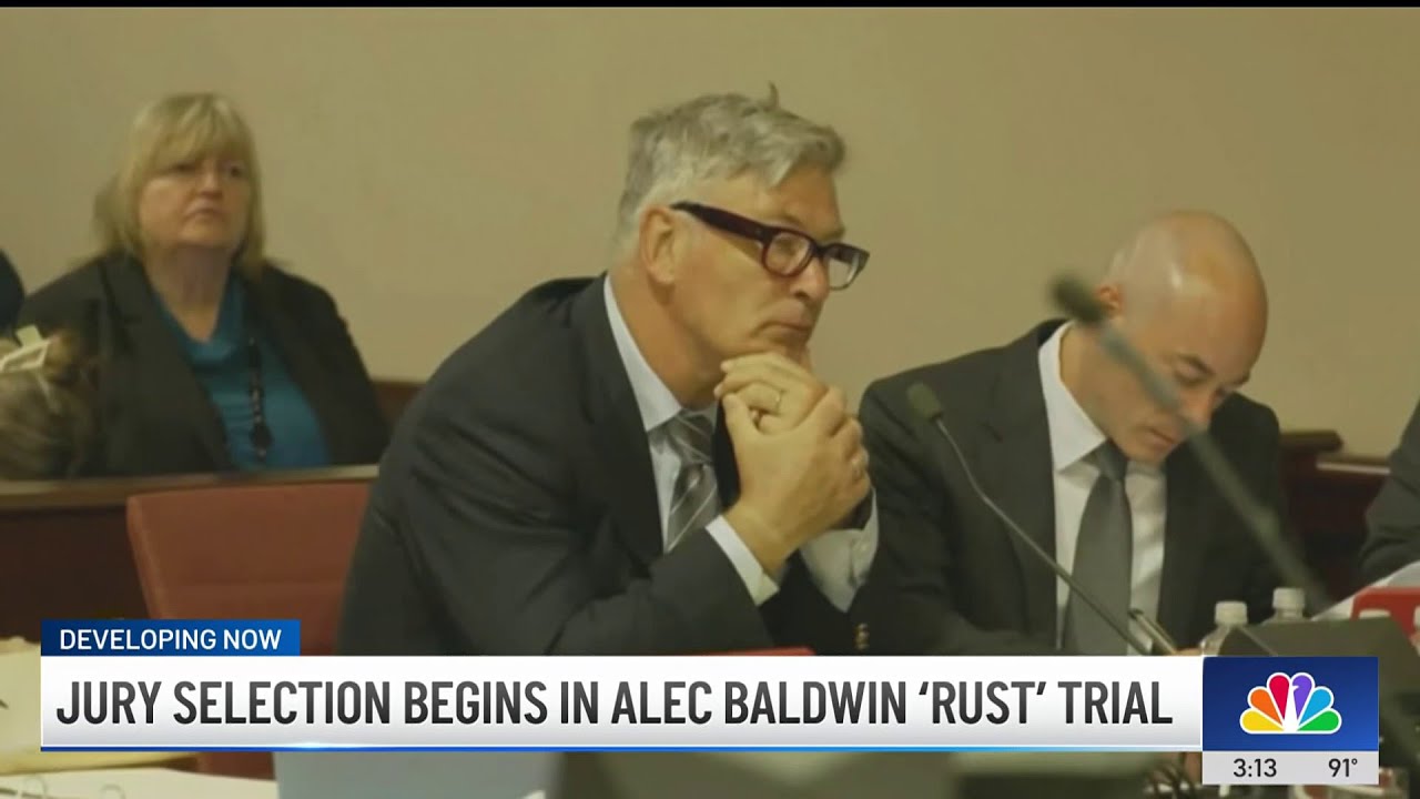 Jury selection begins in Alec Baldwin ‘Rust’ shooting trial - YouTube