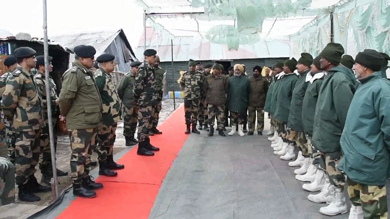 Dg Bsf Visits Z Gali Along Loc Briefed About Situation Youtube