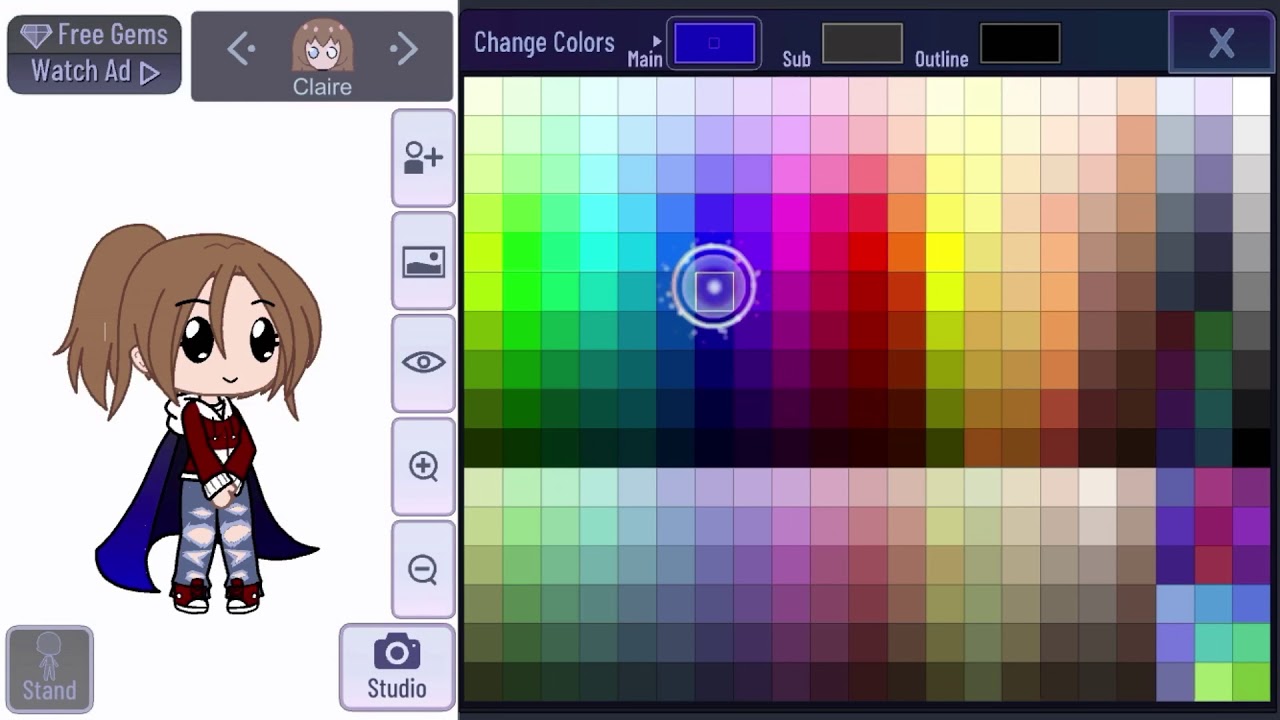 How to make a Bisexual cape in Gacha club - YouTube