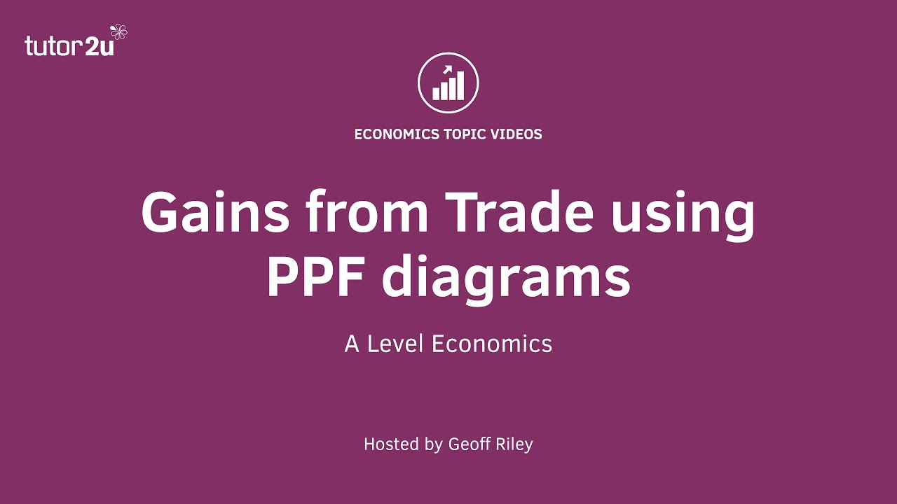 Gains from Trade using PPF Diagrams I A Level and IB Economics - YouTube