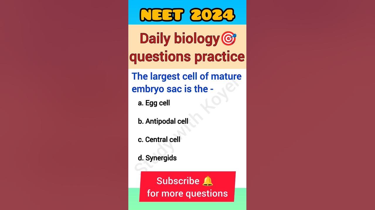 Daily biology important questions practice #neet2024 #shortsfeed # ...