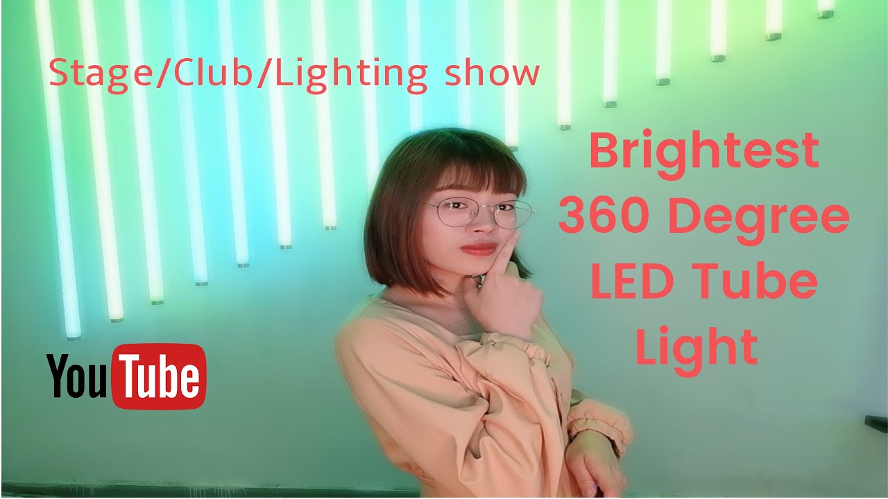 RGB 360 Degree LED Tube Light for DJ Lighting Setup, Showroom Lighting ...
