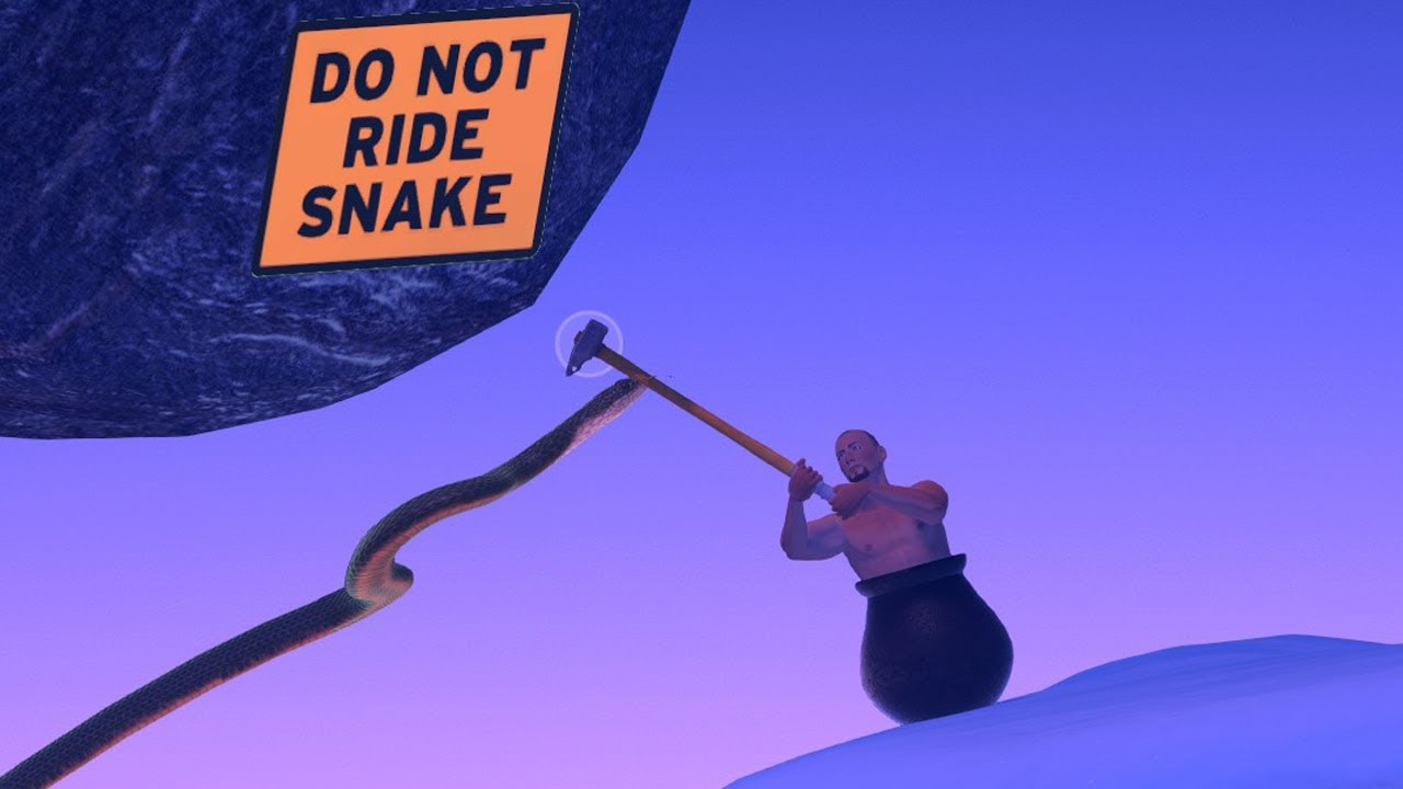 RIDING THE SNAKE... | Getting Over It With Bennett Foddy: REVISITED ...