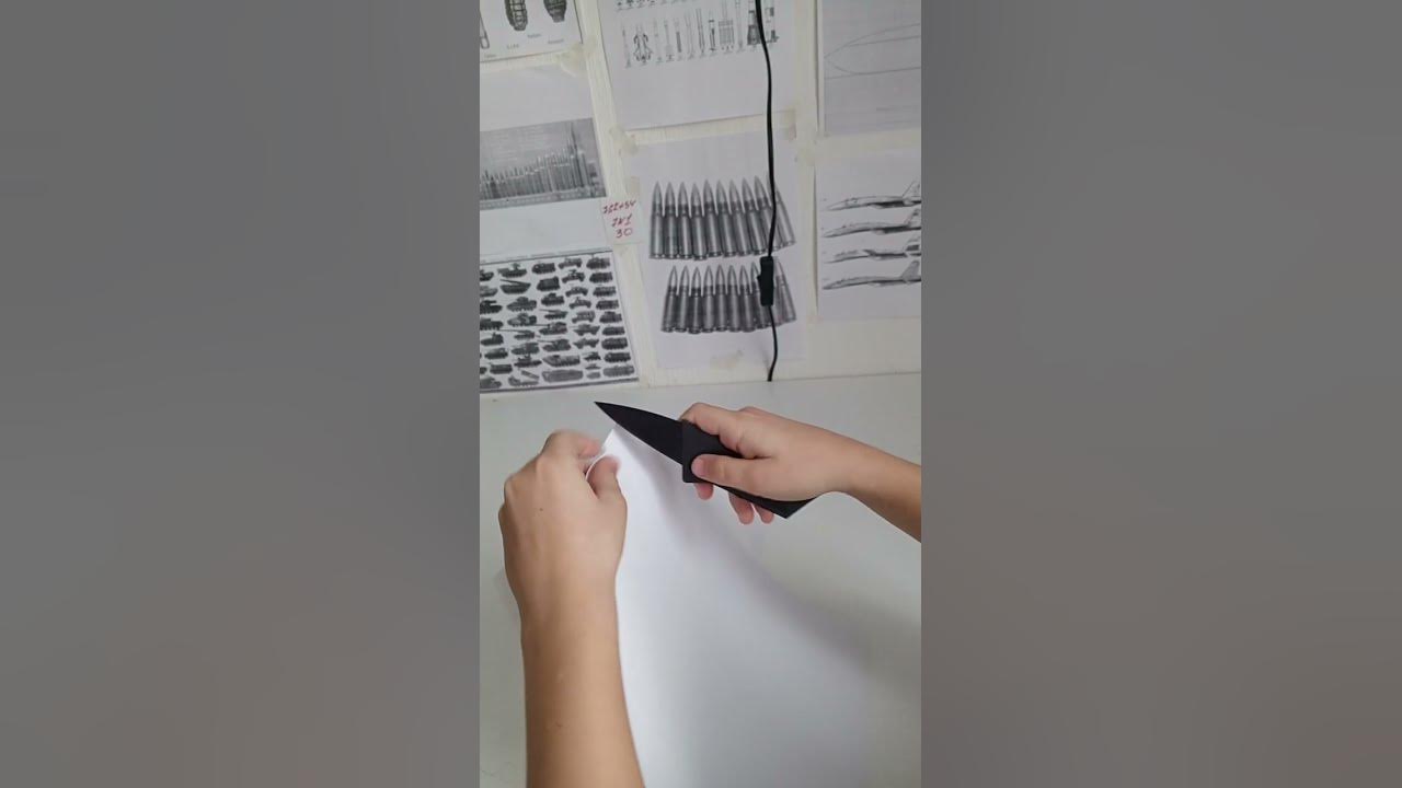 карточка-нож. #ножкарта #картанож #проверка #тест - YouTube