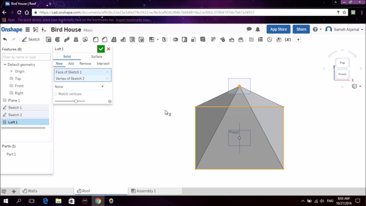 How To Use Loft and Shell Features - أداتي توصيل الأشكال و التفريغ ...