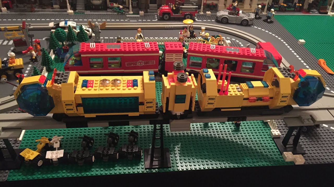 Lego MOC AquaTron Monorail - Custom Train for my Space City - YouTube