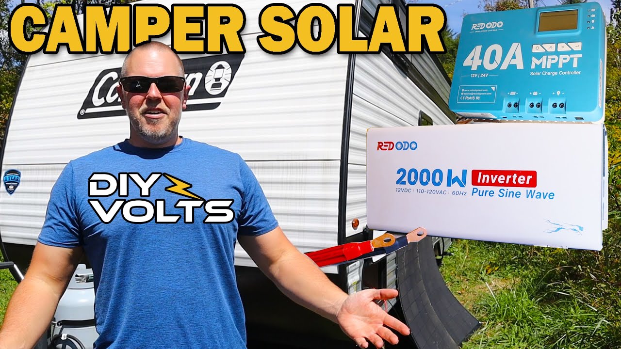 Easy Install Solar Power to a Camper - Only 4 components needed - YouTube