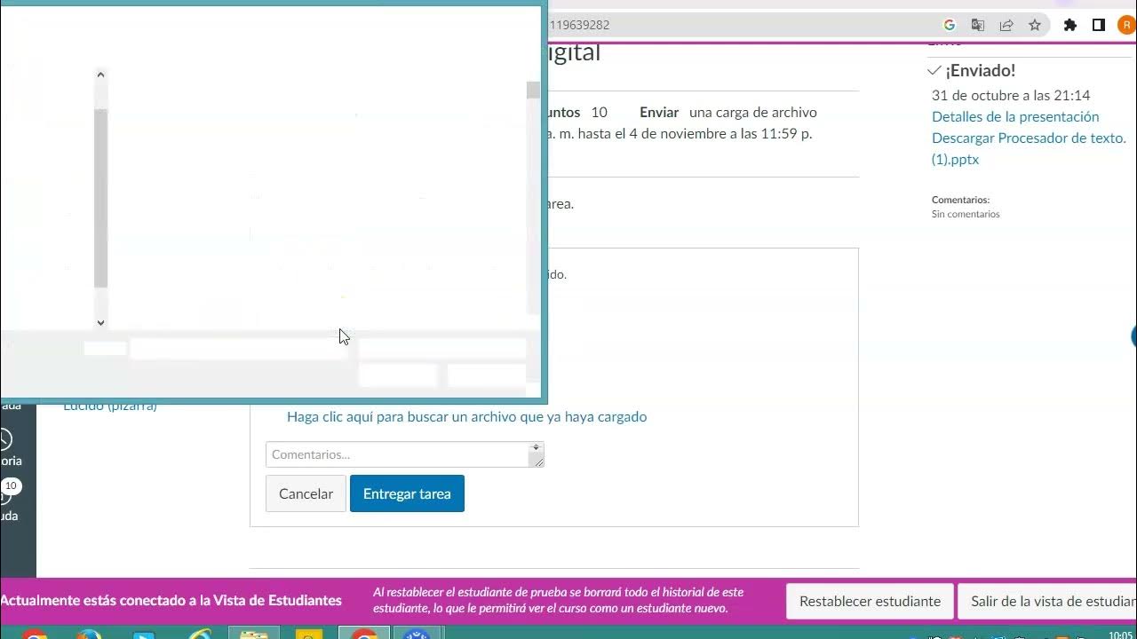 Como subir una tarea en el aula virtual Canvas Instructor - YouTube