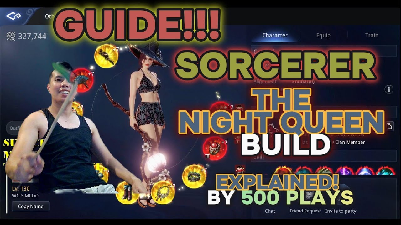 MIR4 GLOBAL | GUIDE FOR SORCERER THE NIGHT QUEEN BUILD BY 500 PLAYS ...