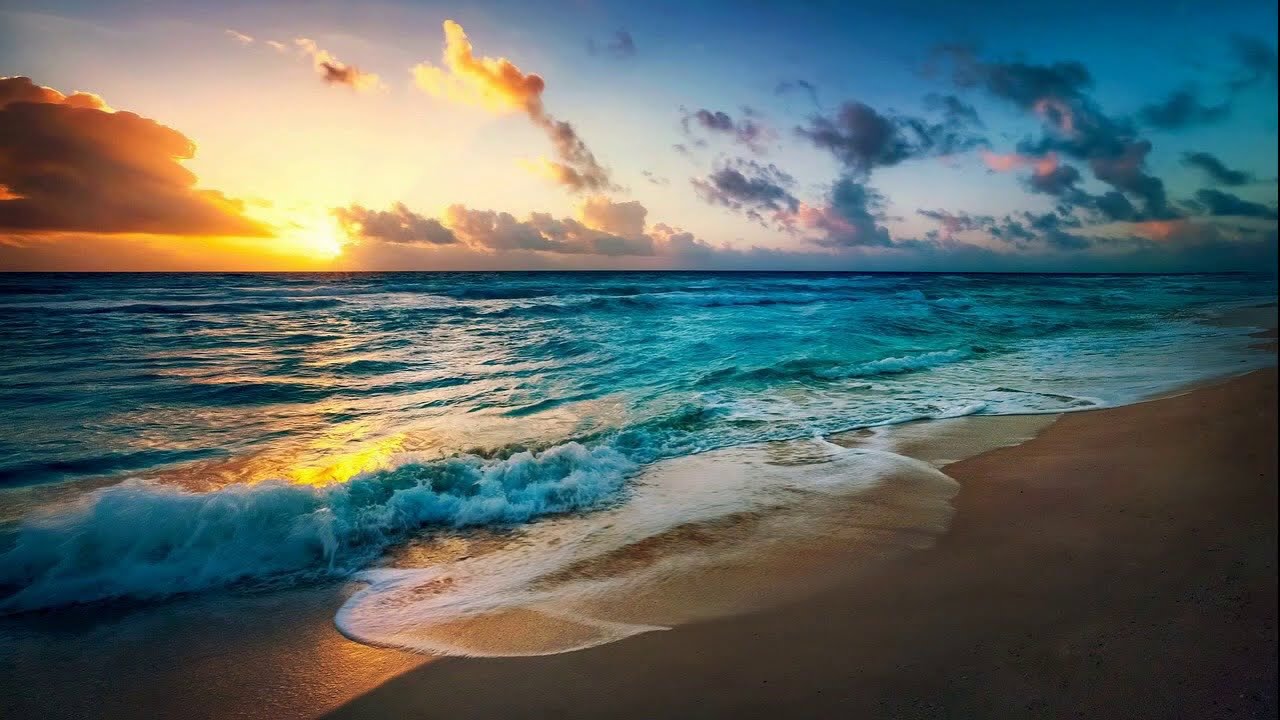 Relaxing Piano Music, Beach Scenes, Stress Relief Video - YouTube