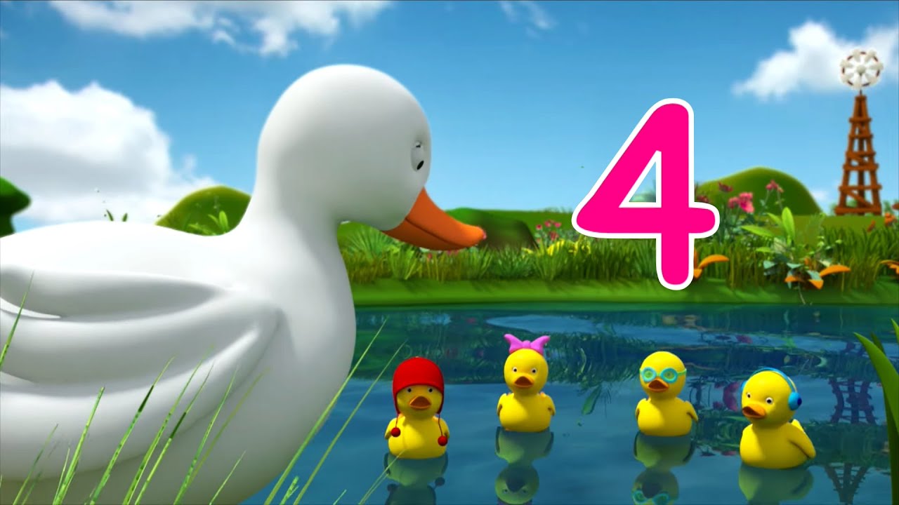 Cinq Petits Canards et Nombres Chanson pour Bébé - Toddlers Toons - YouTube