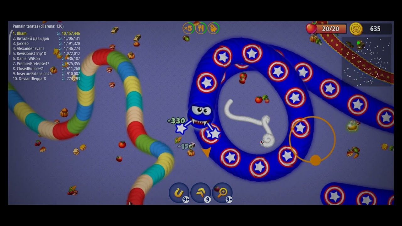 Rekor Baru 10 Juta Skor Game Worms Zone!! - YouTube