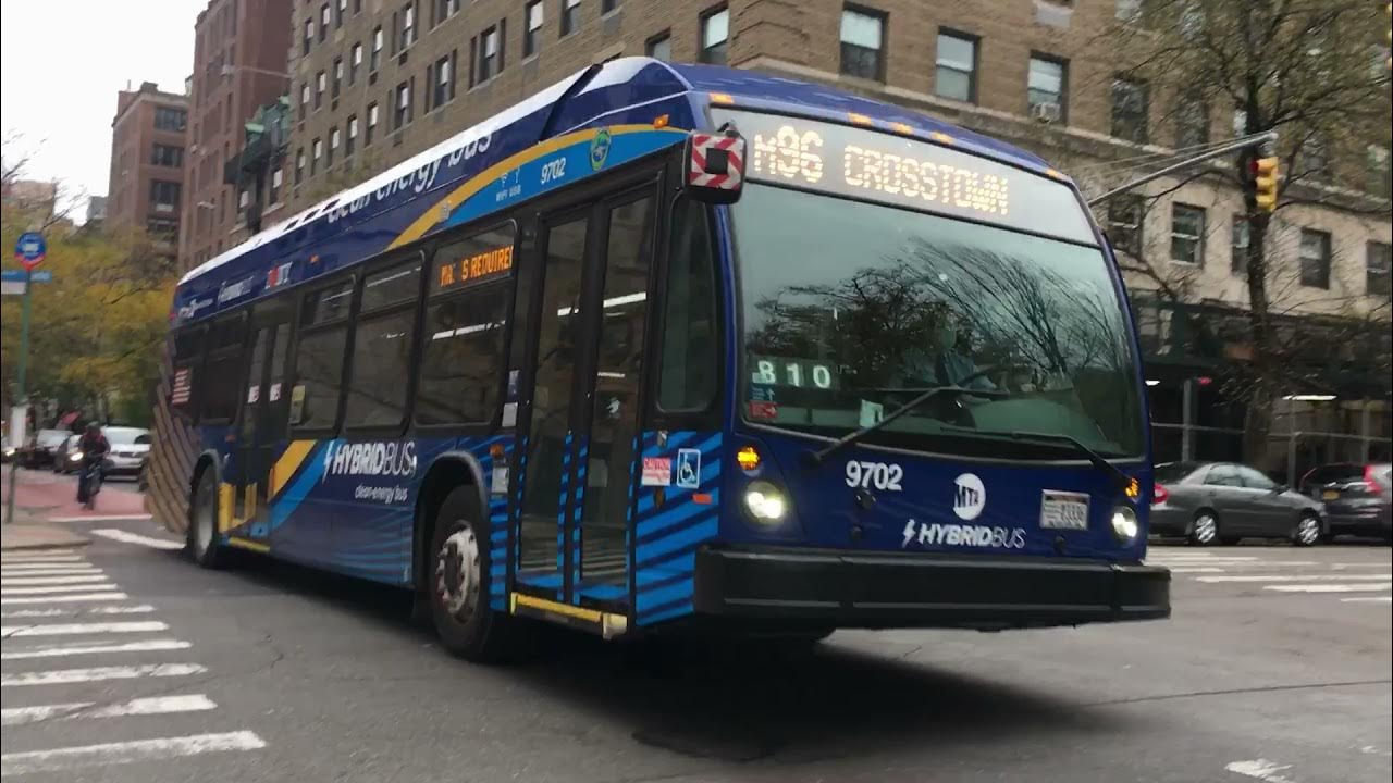 MTA MaBSTOA Welcome Back | 2021 NovaBus LFS HEV #9702 On M96 At 5th Av/97th St! - YouTube