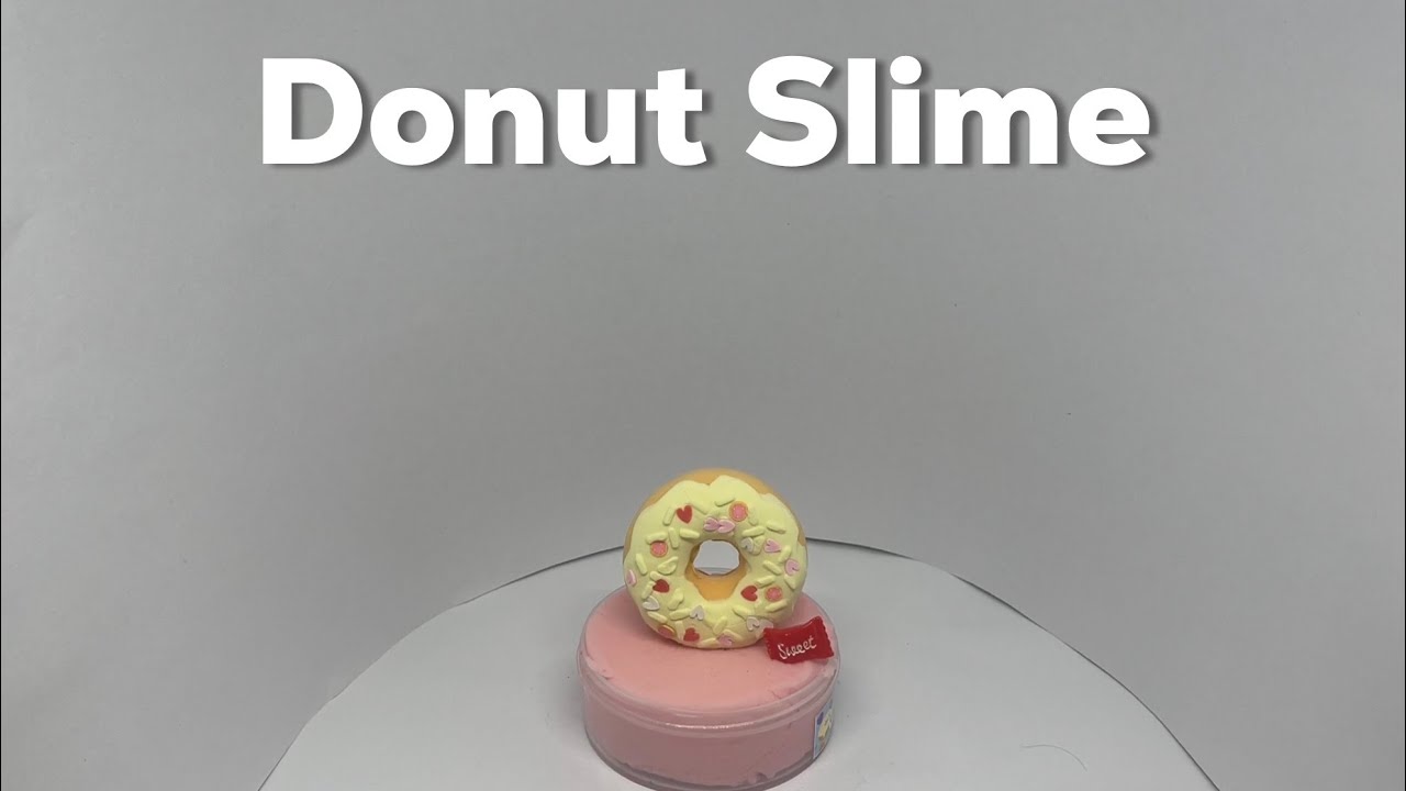 Slime Space Cream Donut Slime - YouTube
