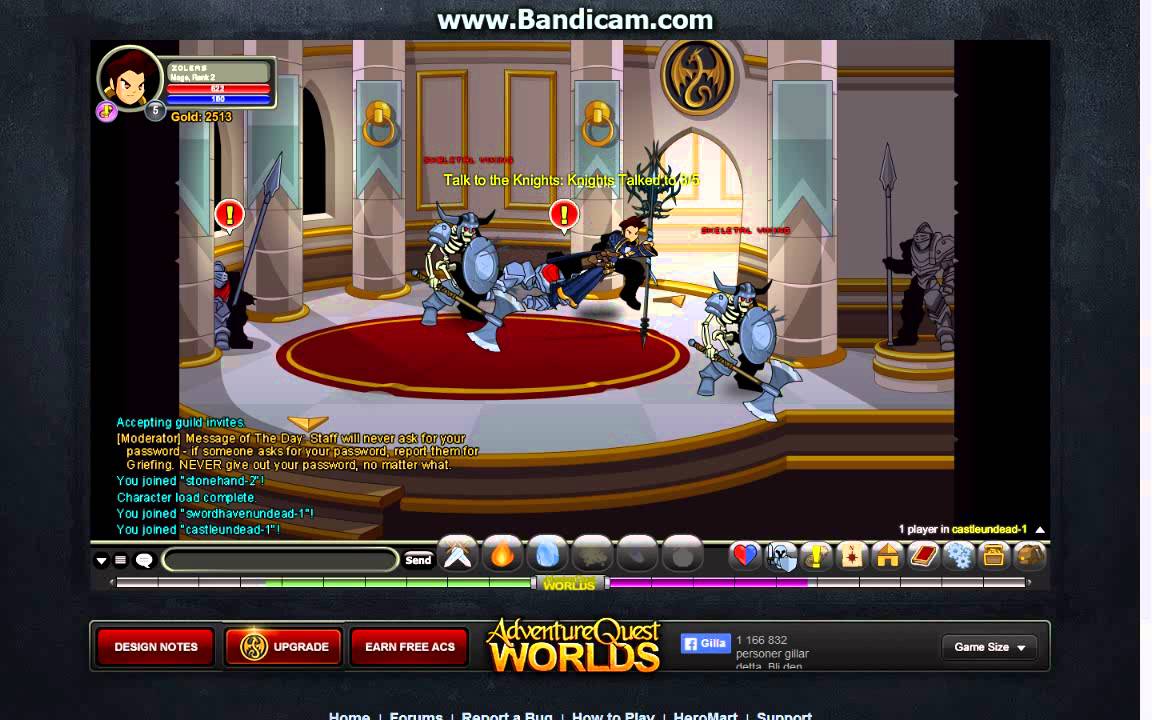 AQW Quest "Talk To The Knights" - YouTube