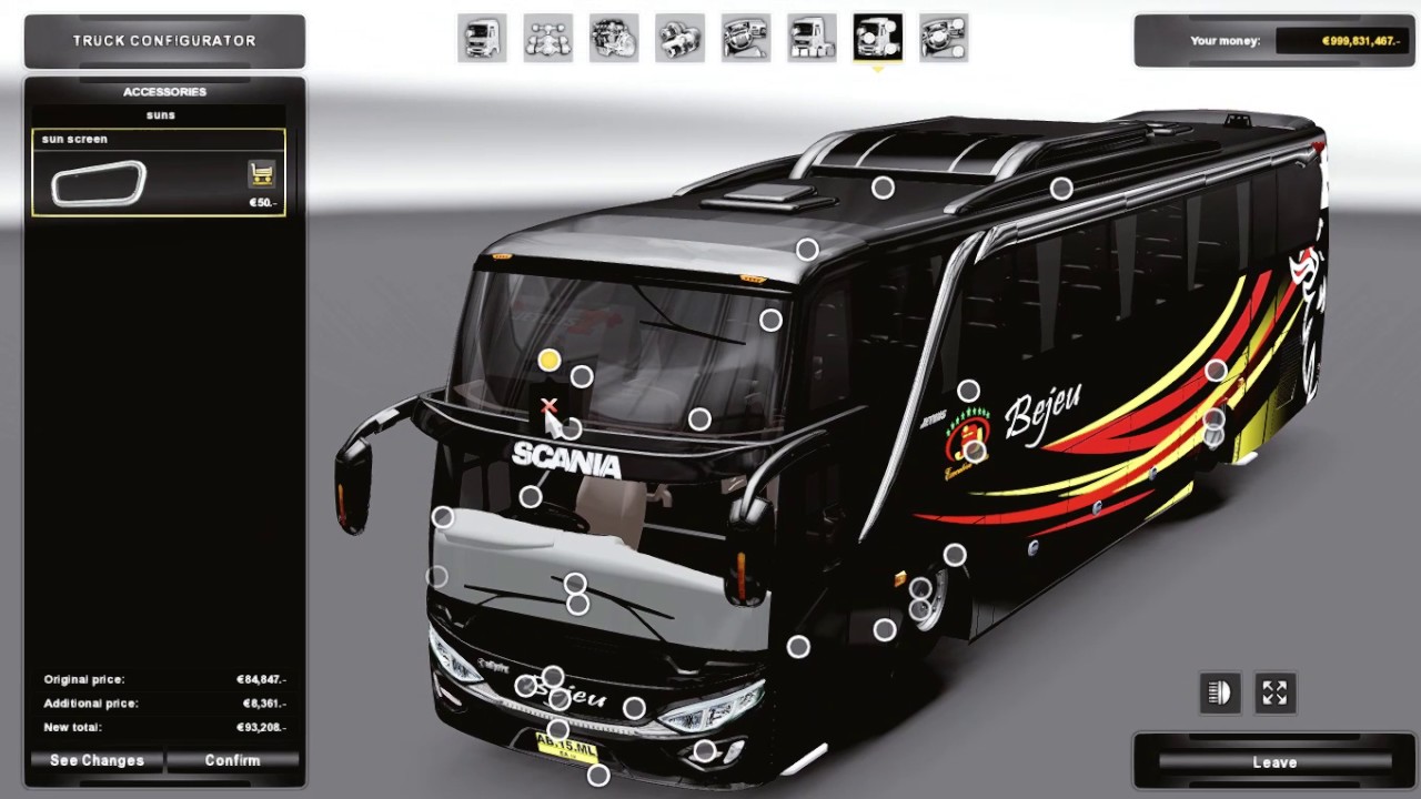 REVIEW MOD BUS HDD ARMAND ETS 2 MOD INDONESIA - YouTube