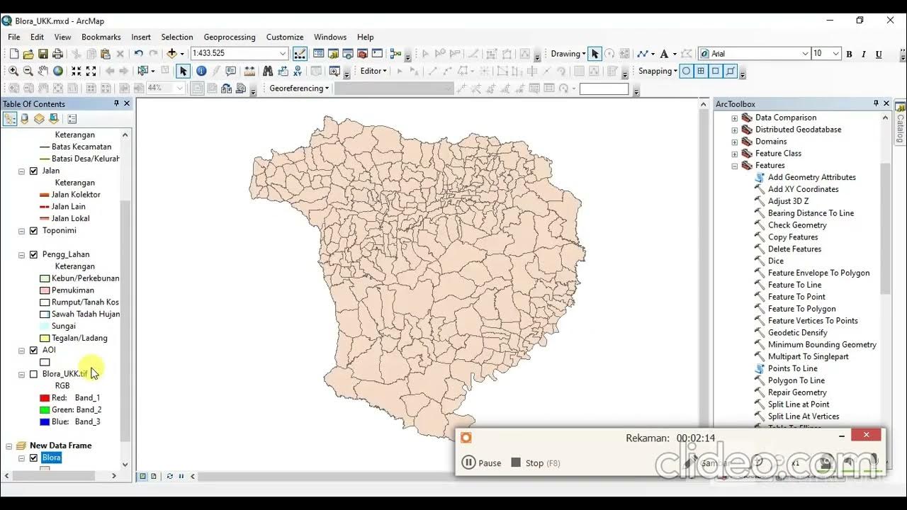Membuat LayOut pada ArcGIS. - YouTube