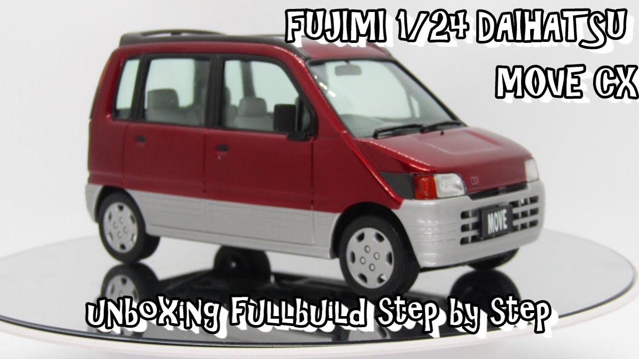 Scale Car Plastic Model FUJIMI 1/24 DAIHATSU MOVE CX unboxing fullbuild ...
