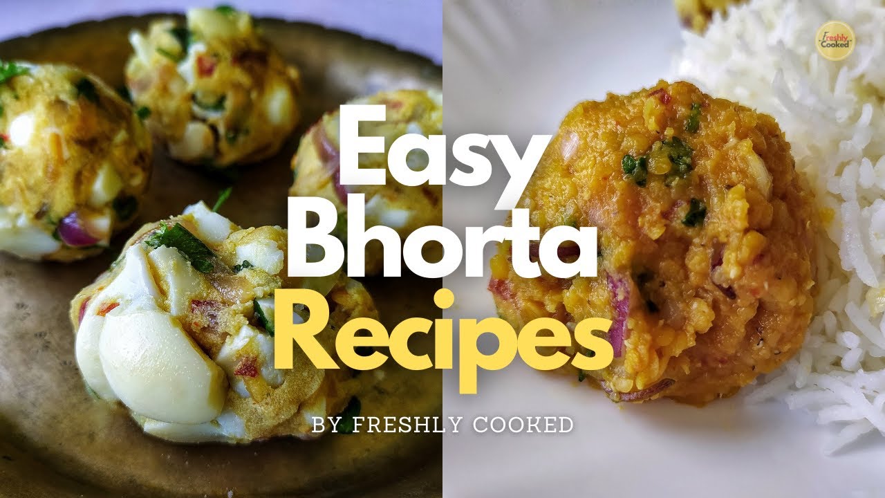 2 Easy Bhorta Recipes Anyone Can Make | Dim-alur Bhorta Recipe | Masoor ...
