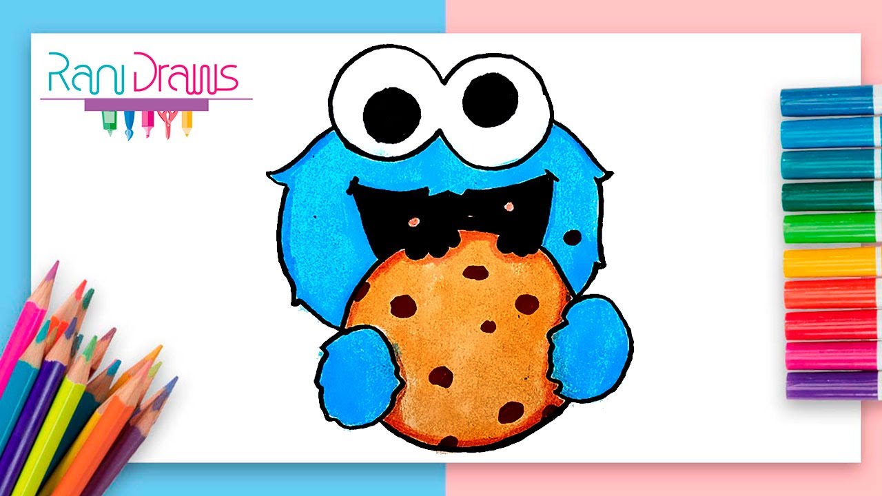 Cómo dibujar al COMEGALLETAS - dibujos fáciles - YouTube