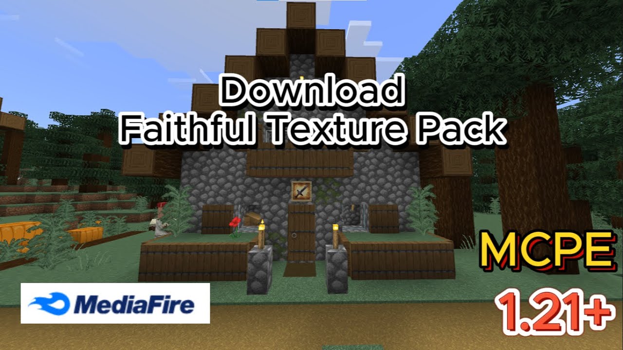 Faithful Texture pack for MCPE 1.21+ - YouTube