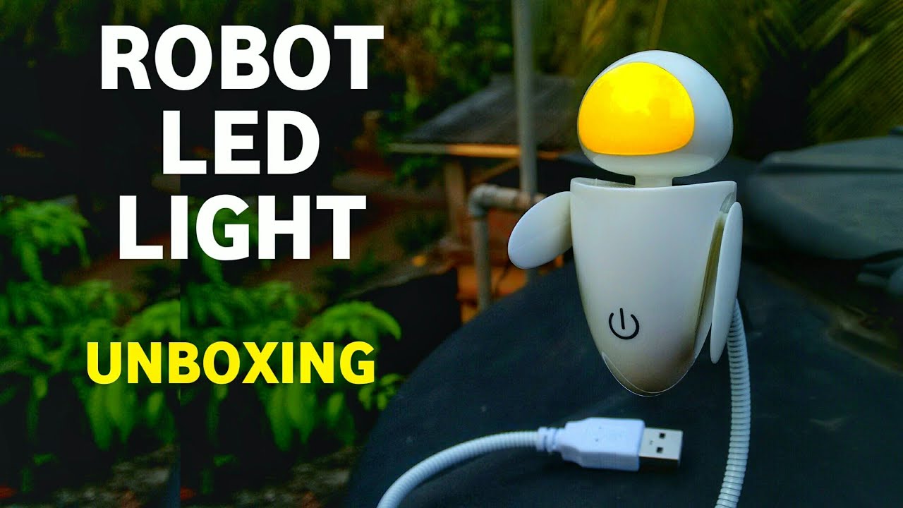ROBOT LED NIGHT LIGHT UNBOXING - YouTube