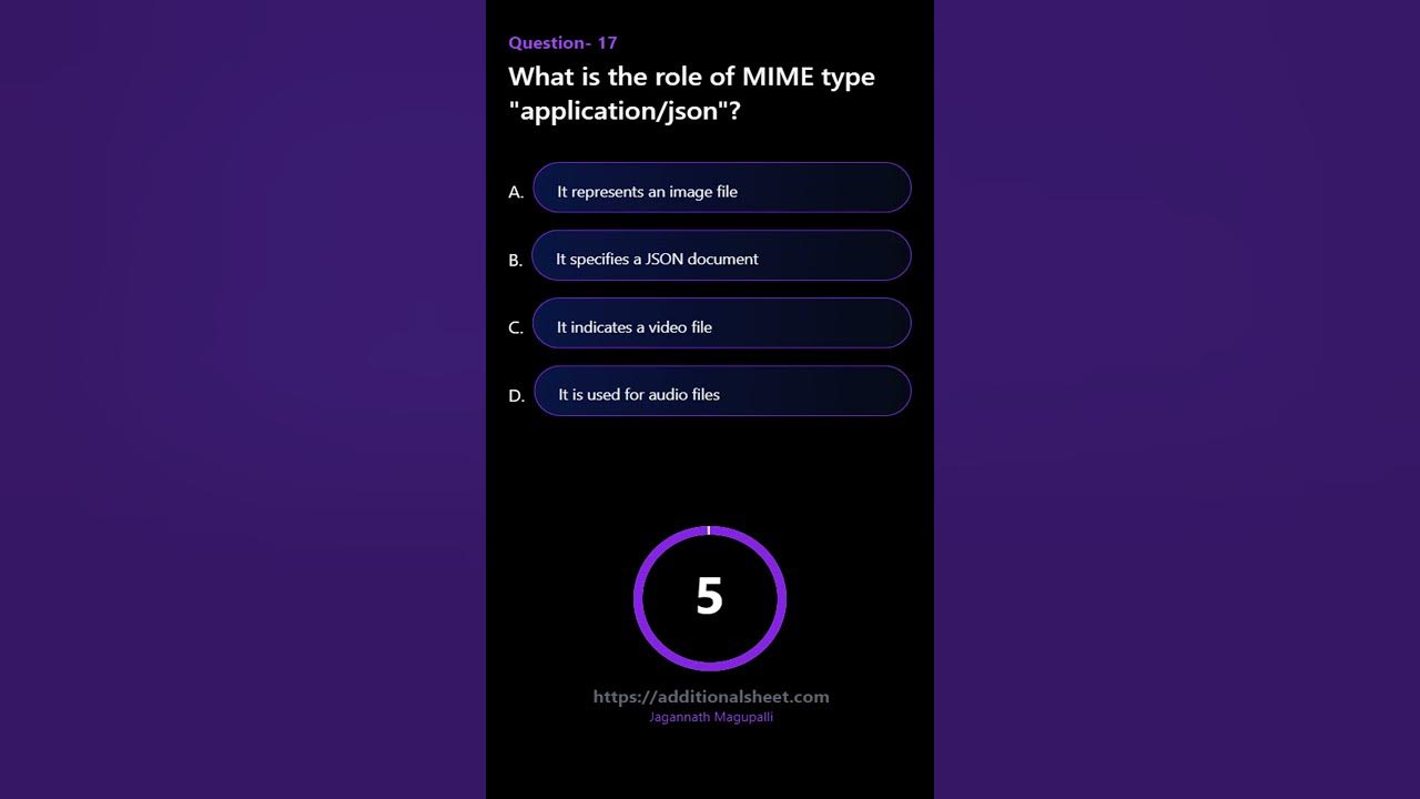 What is the role of MIME type application json - YouTube