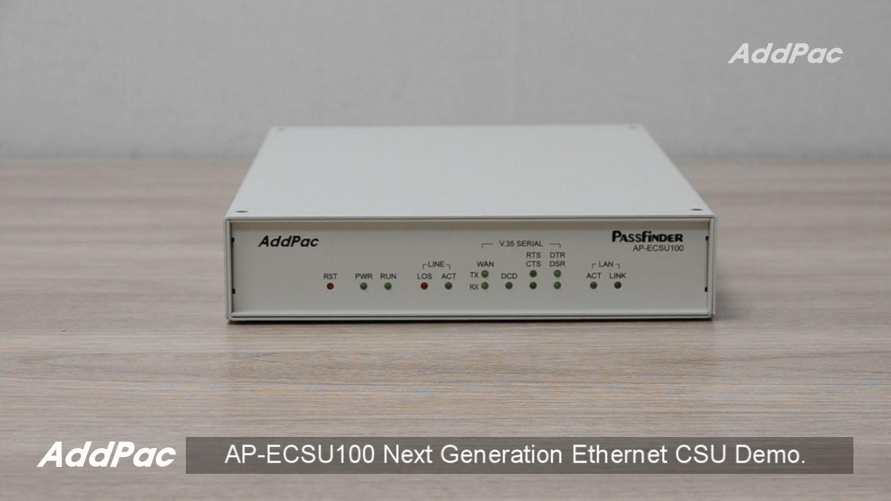 AP-ECSU100 Next Generation Ethernet CSU Demo.(고성능 차세대 이더넷 CSU 1:1 브릿지 ...