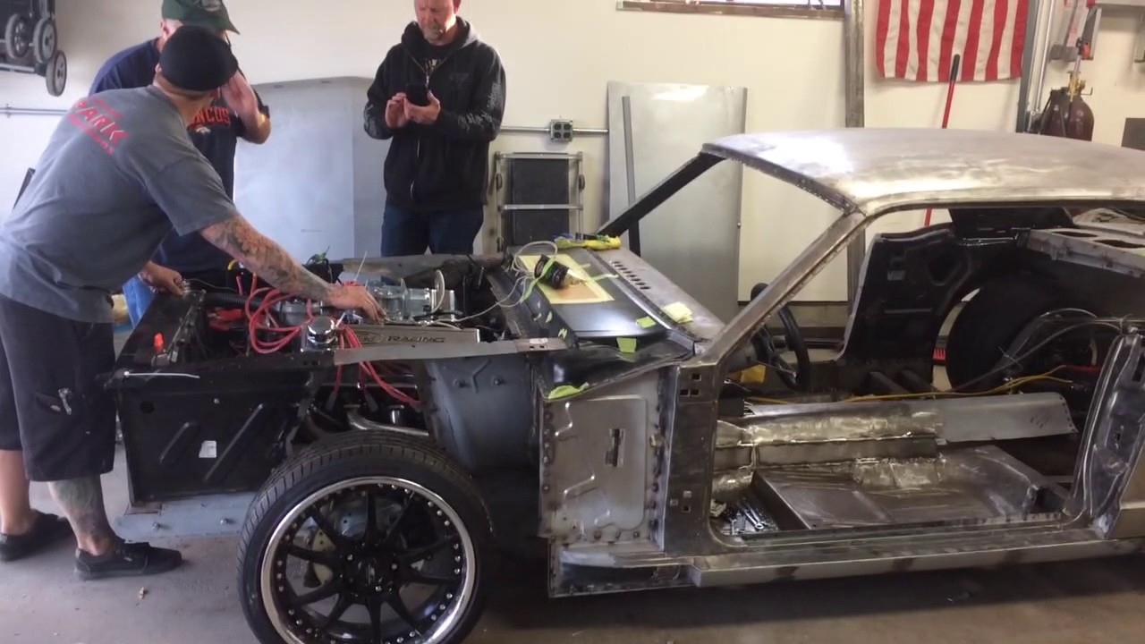 66 Mustang pro touring 460 big block - YouTube