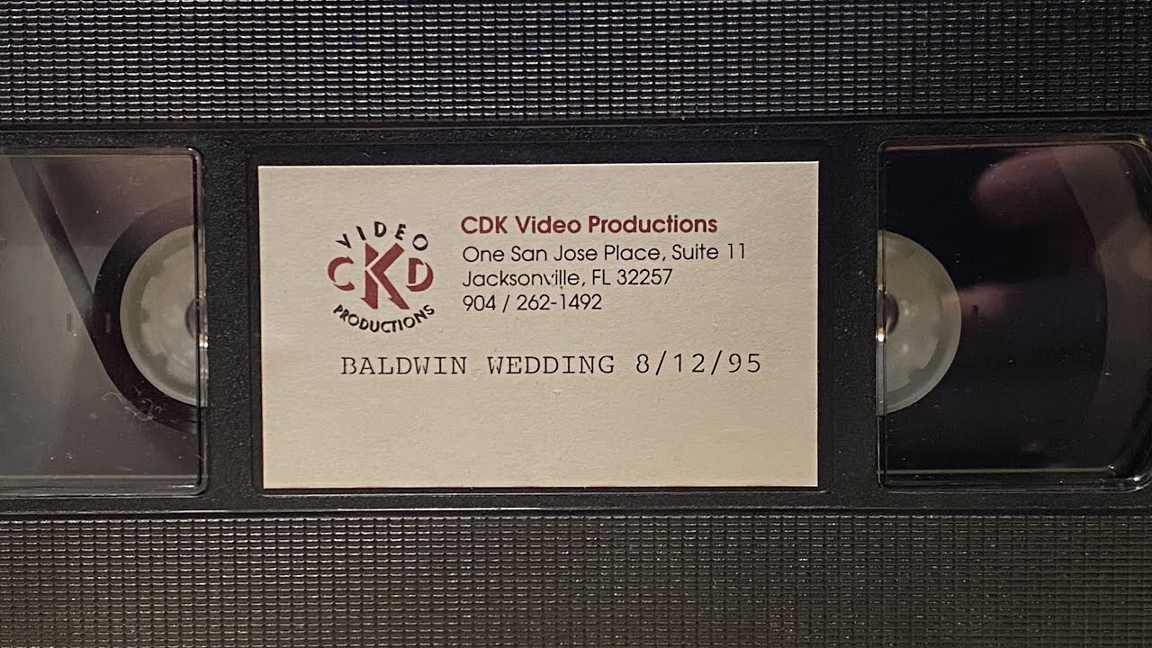 FOUND VHS TAPE: "Baldwin Wedding" 8/12/1995 - YouTube