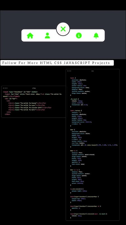 CSS Floting Action Menu Using HTML & CSS #shorts - YouTube