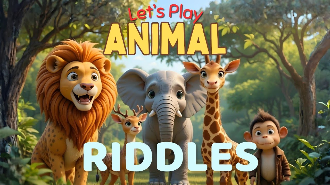 ANIMAL RIDDLES 🧩 10 TRICKY ANIMAL RIDDLES with Answers 🦁 Krimpy Kim 🐘 ...