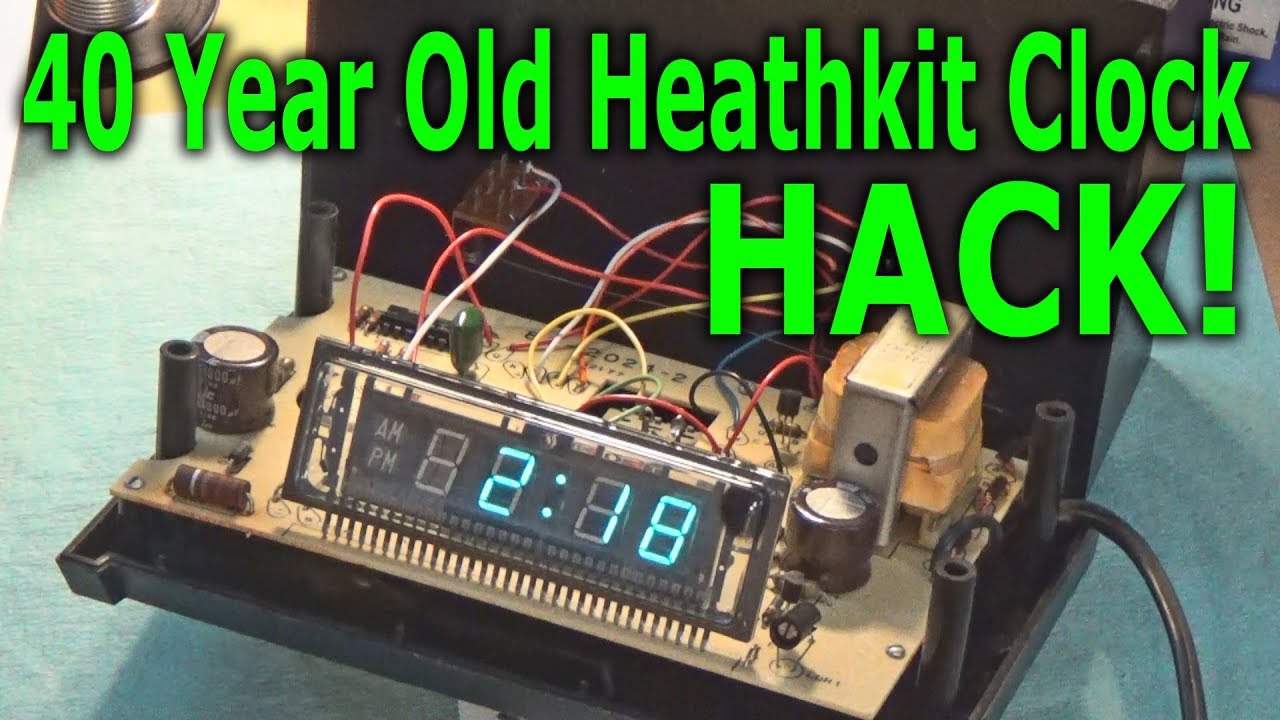 40 Year Old Heathkit Clock Hack! - YouTube