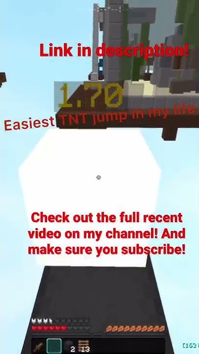 Easiest TNT jump in Bedwars - YouTube
