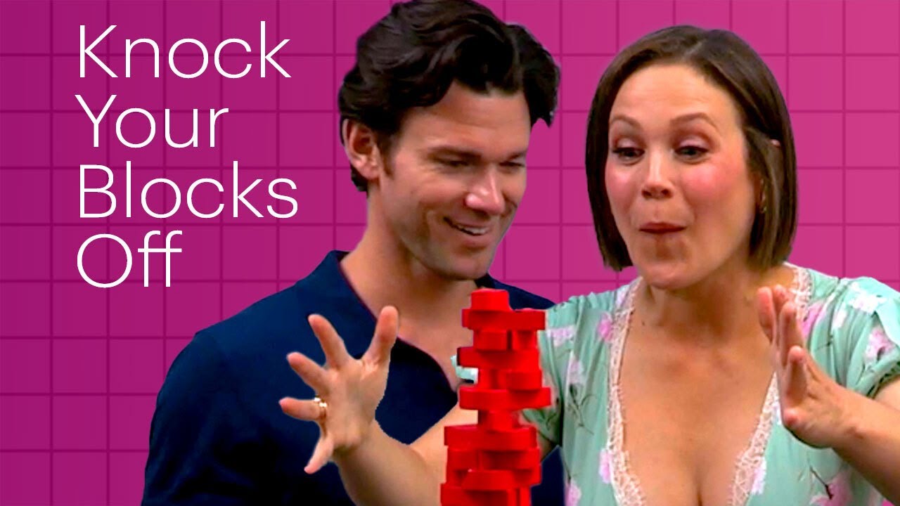 WCTH stars Erin Krakow & Kevin McGarry play KNOCK YOUR BLOCKS OFF ...