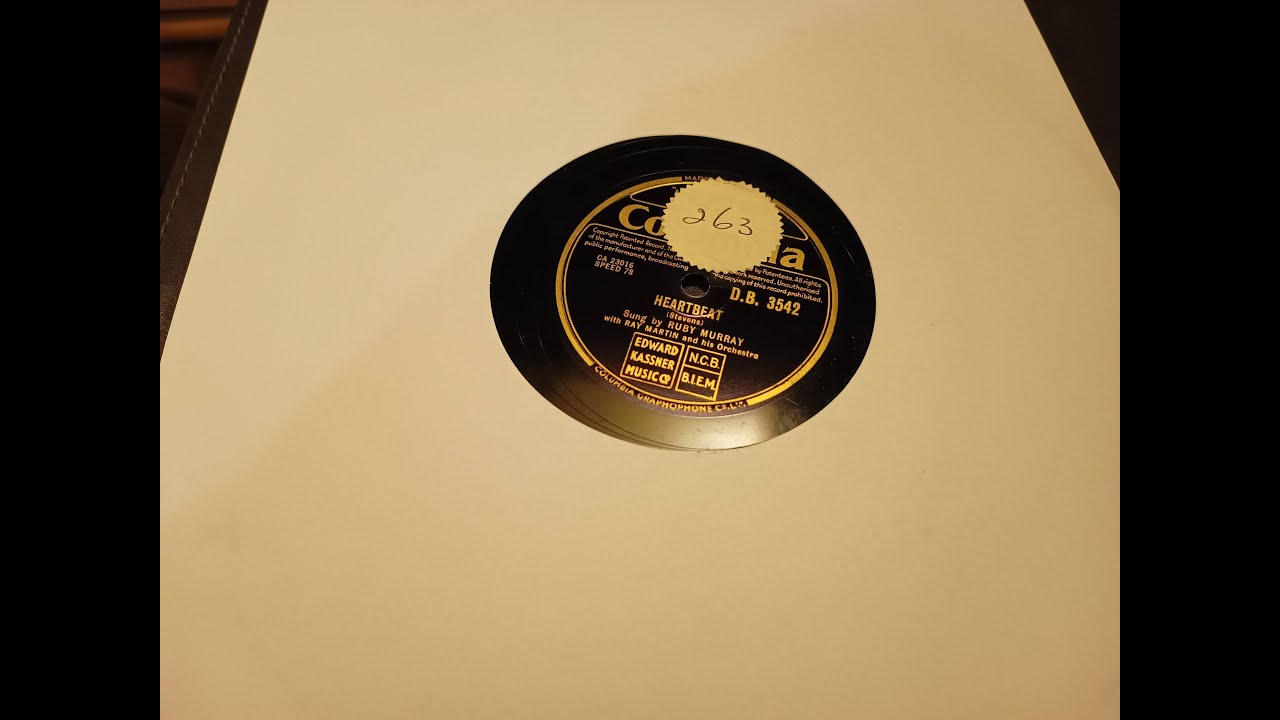 Heartbeat - Ruby Murray - 78rpm - YouTube