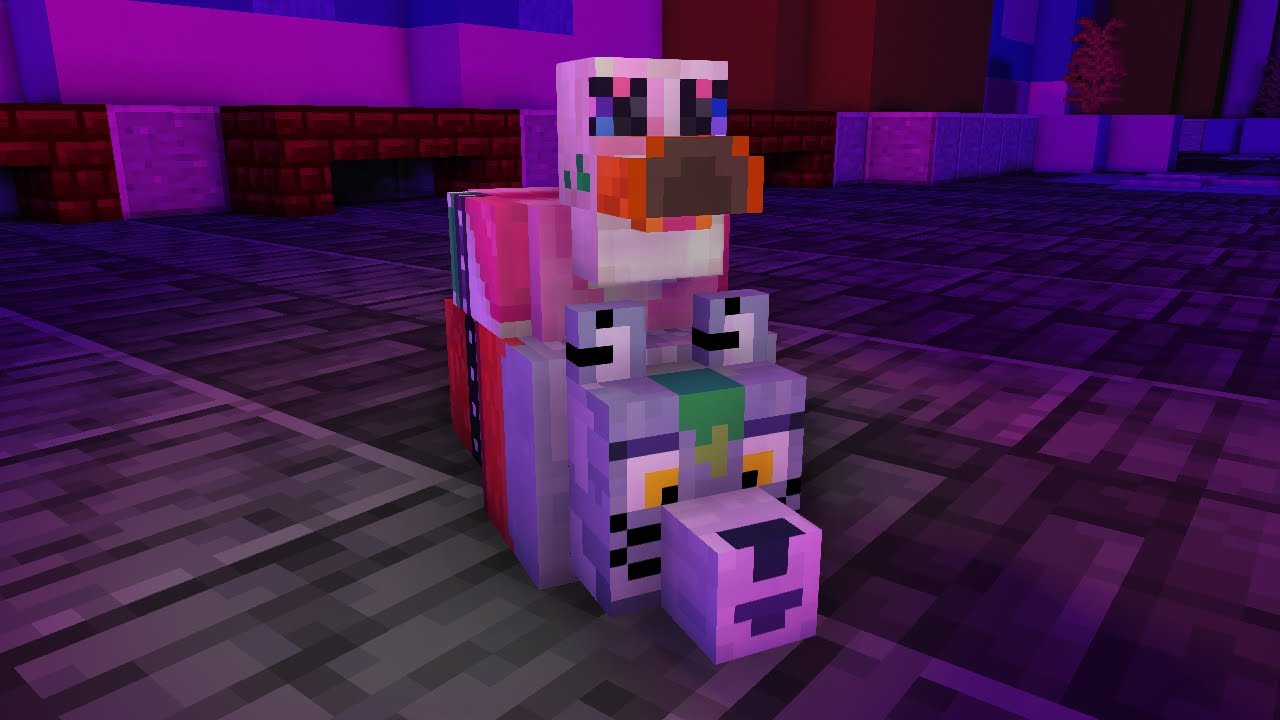 Roxanne Wolf And Glamrock Chica In Minecraft Fnaf Sbminecraft Youtube
