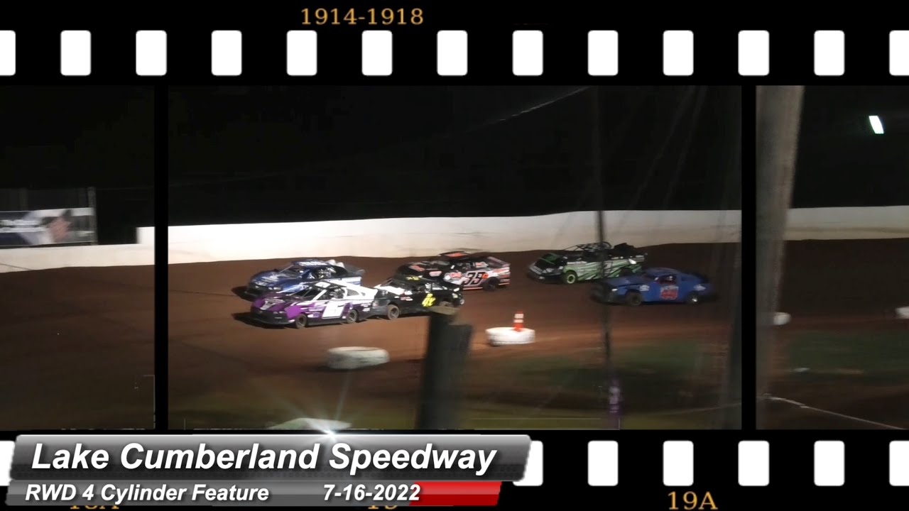 Lake Cumberland Speedway - RWD 4 Cylinder feature - 7/16/2022 - YouTube