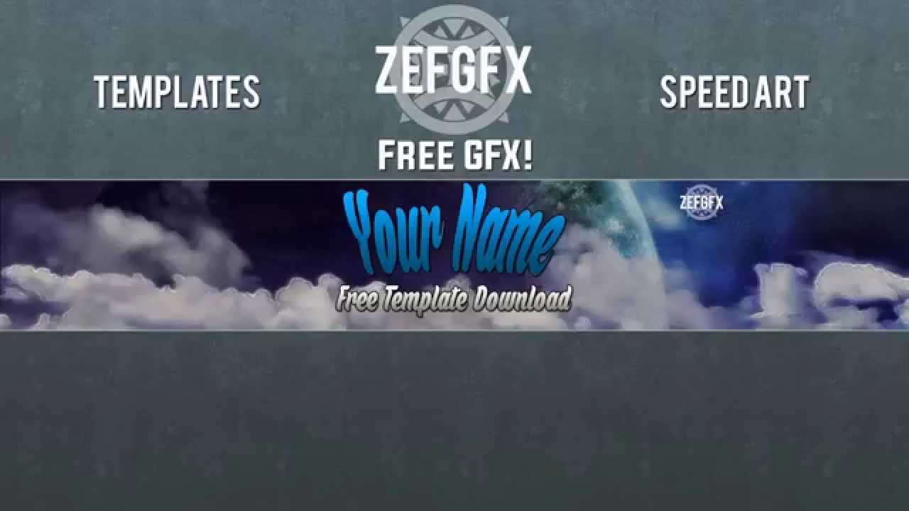 FREE YouTube Banner #2 | Simplistic Space Theme [CS6 Template] - YouTube