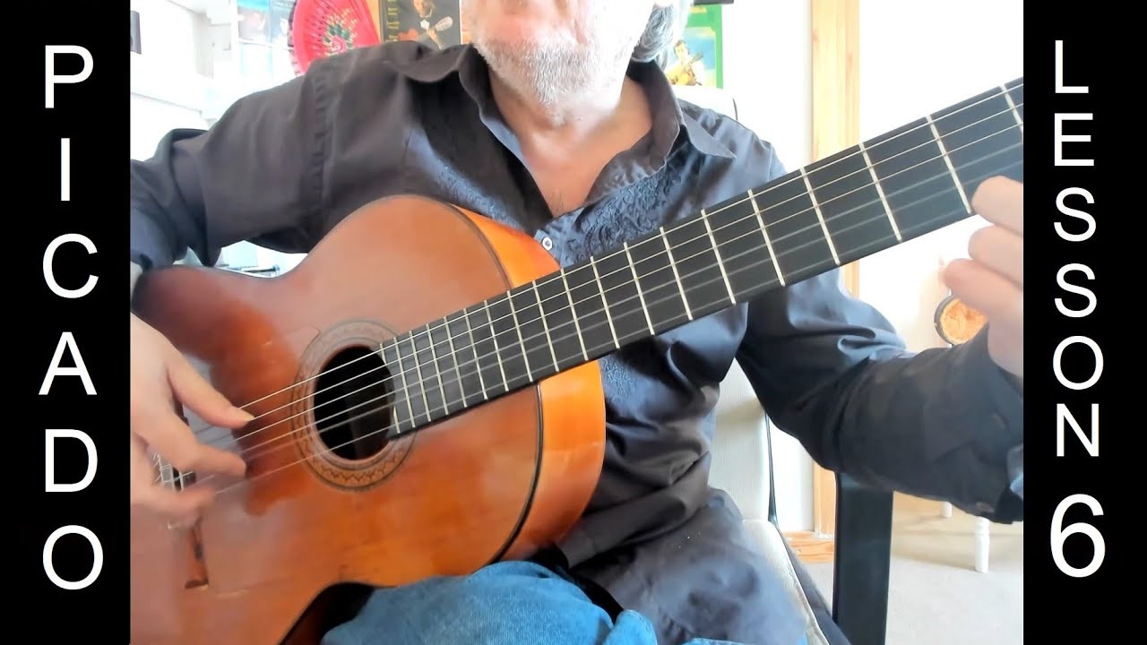 Picado Lesson 6 - Speed Acceleration Exercise - Flamenco Guitar ...