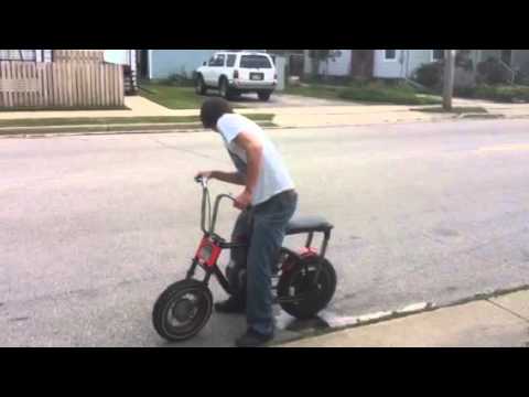 Ghetto mini bike burnout - YouTube