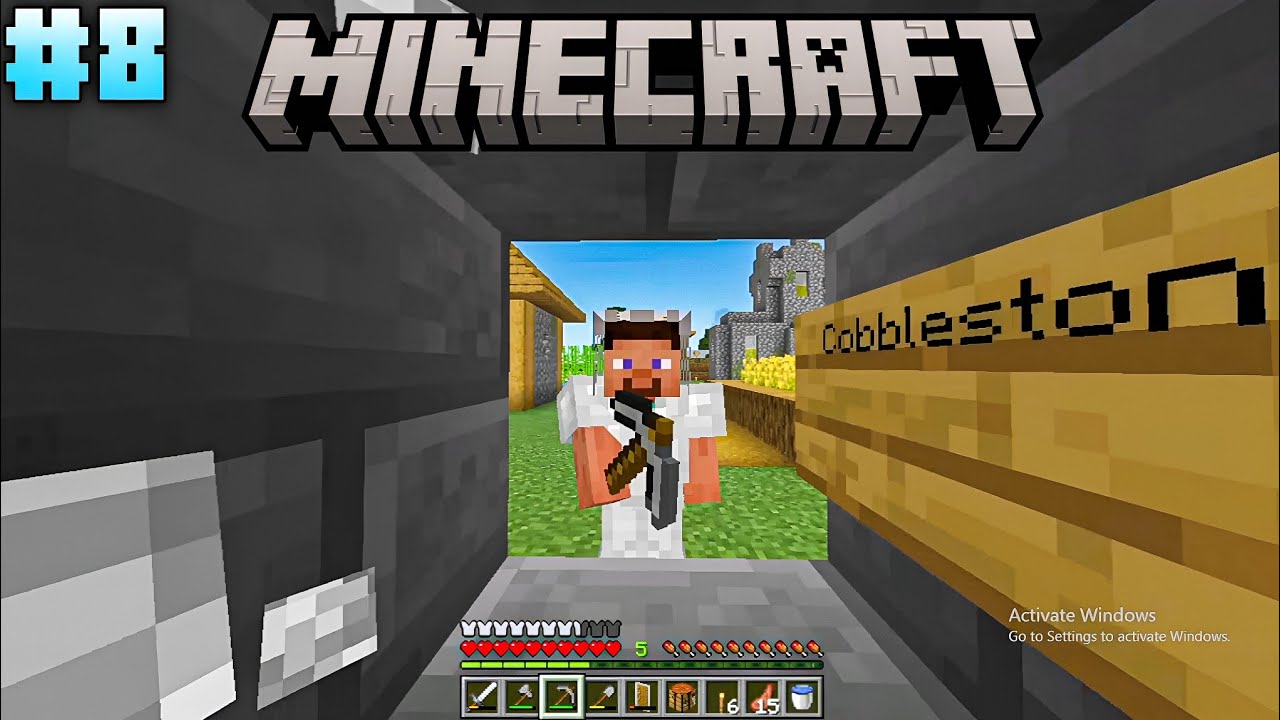 I MADE COBBLESTONE GENERATOR 🪨🗿 | MINECRAFT #8 - YouTube