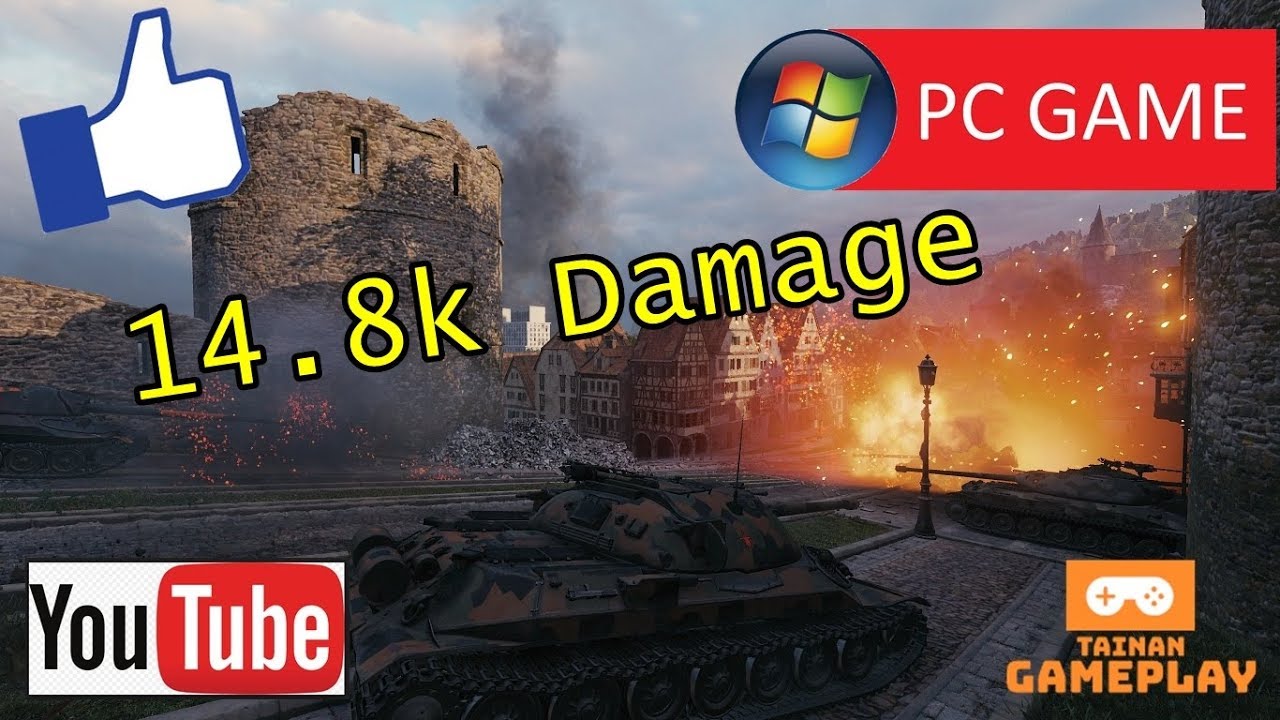 World of Tanks - IS 7 - 14.8k Damage (GAMEPLAY) (PC GAME) - YouTube