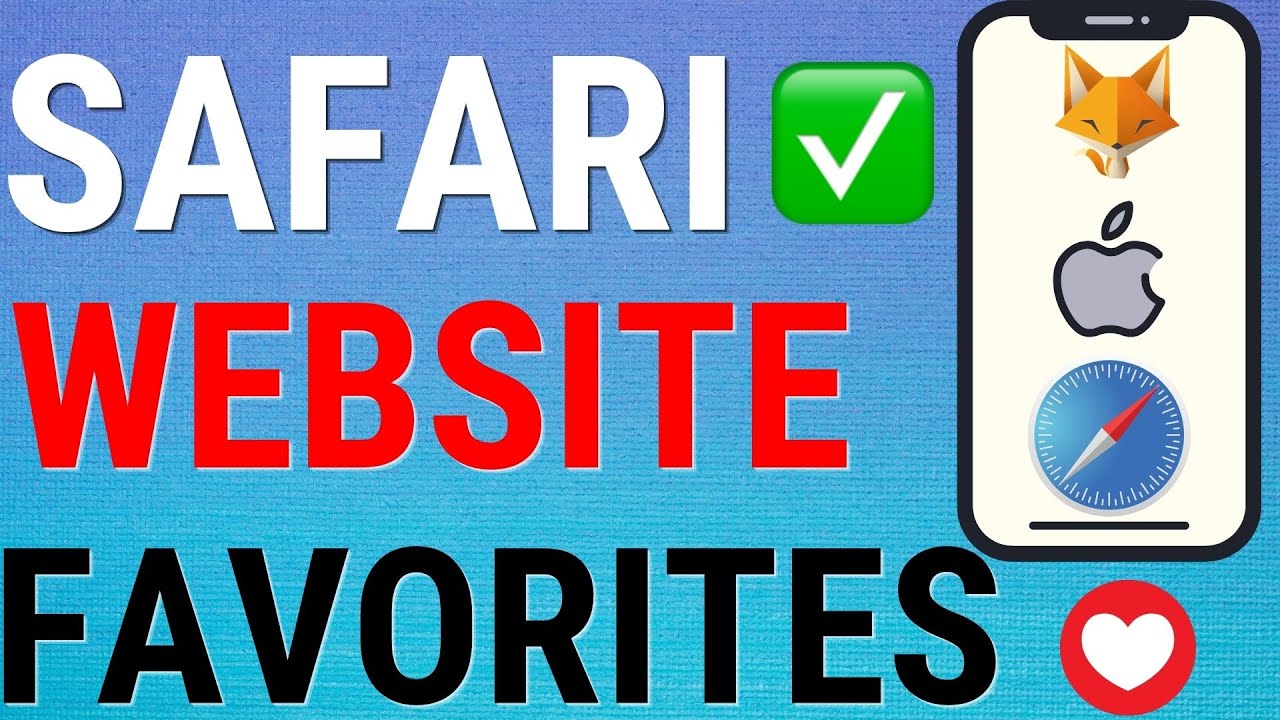 How To Add Websites To Favorites On Safari For iPhone - YouTube