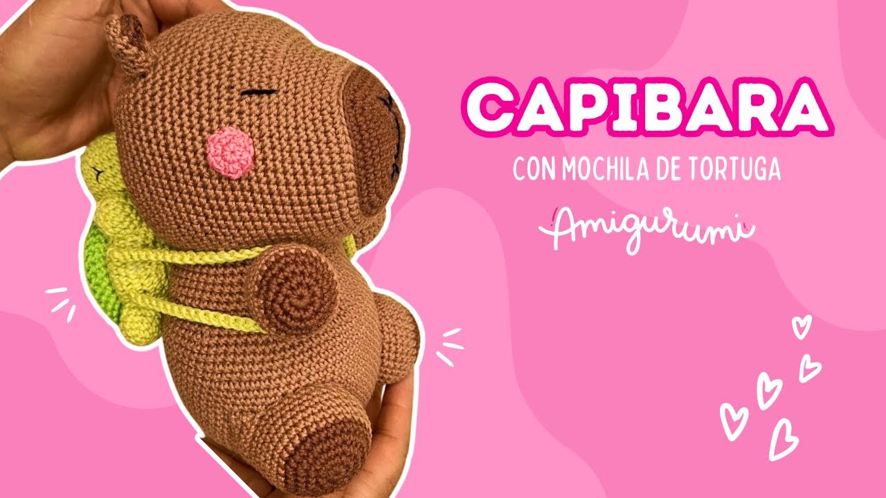CAPIBARA 20 CM Tutorial Amigurumi- Patron en video Español e Ingles ...