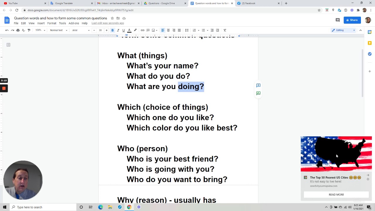 Question words with some common questions - YouTube