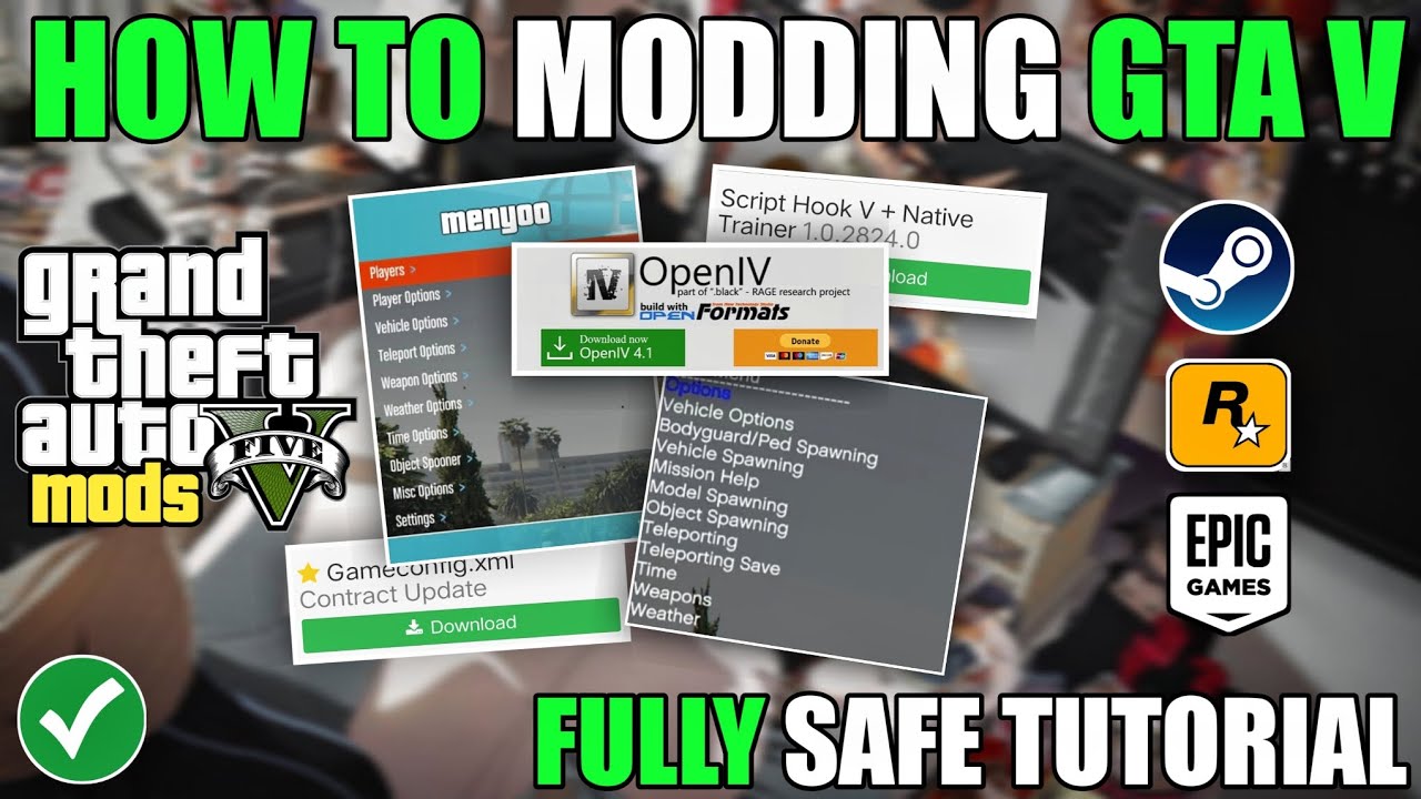 GTA V - HOW TO MODDING GTA 5 WITH SAFETY | EASY MODS INSTALLATION VIDEO ...