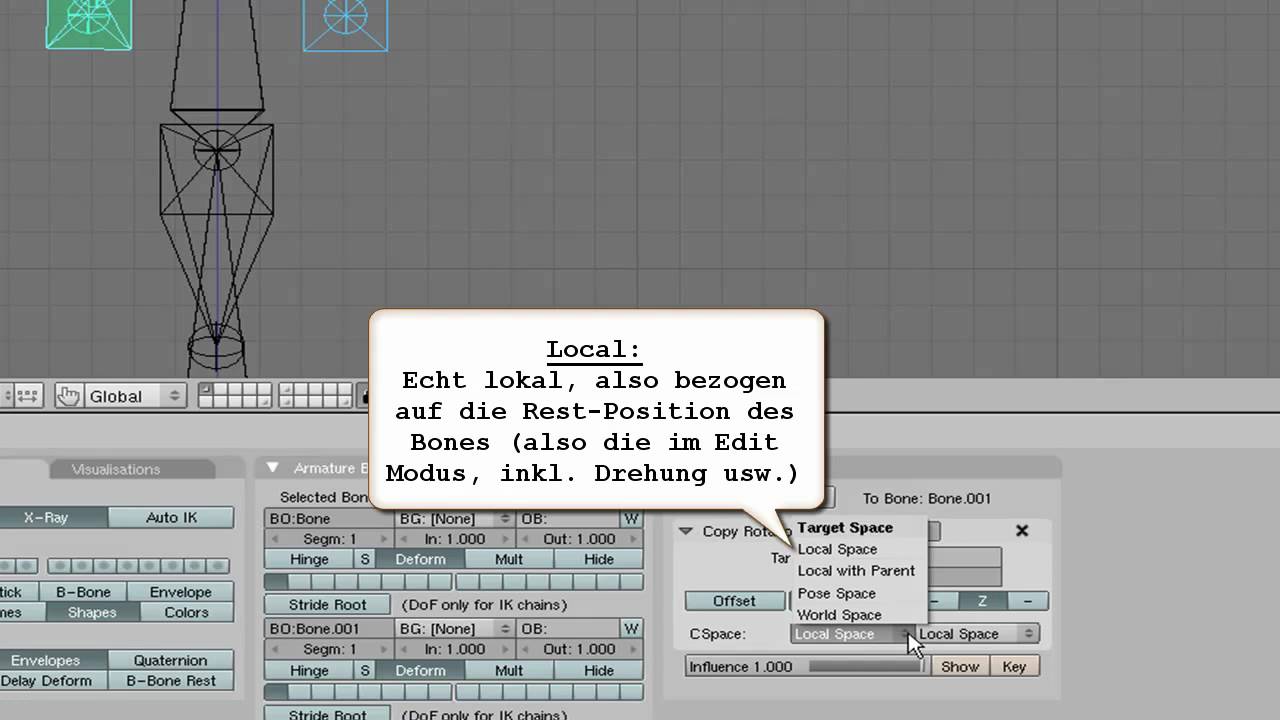 Blender 2.49b - Rigging (Part 7) - YouTube