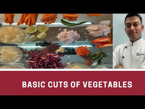 Basic vegetable cuts | French vegetable cuts | - YouTube